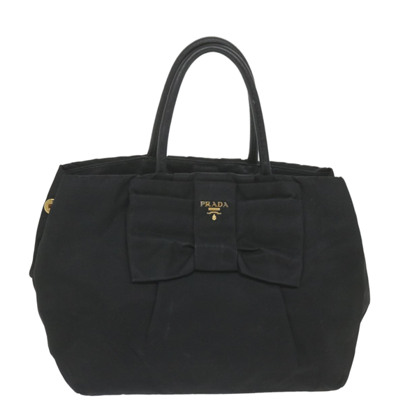 Prada | Bags | Prada Hand Bag Nylon Black Auth 5948 | Poshmark